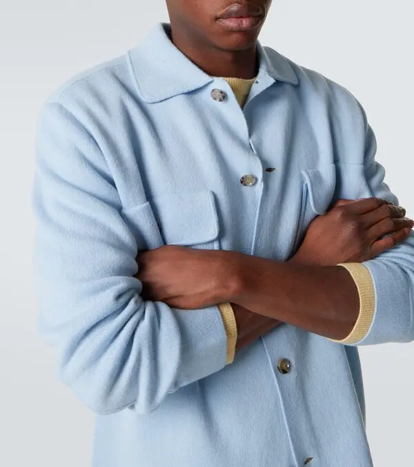 ALLUDE Wool And Cashmere Overshirt - Grey