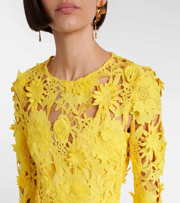 LEO LIN Suzanne Lace Mini Dress