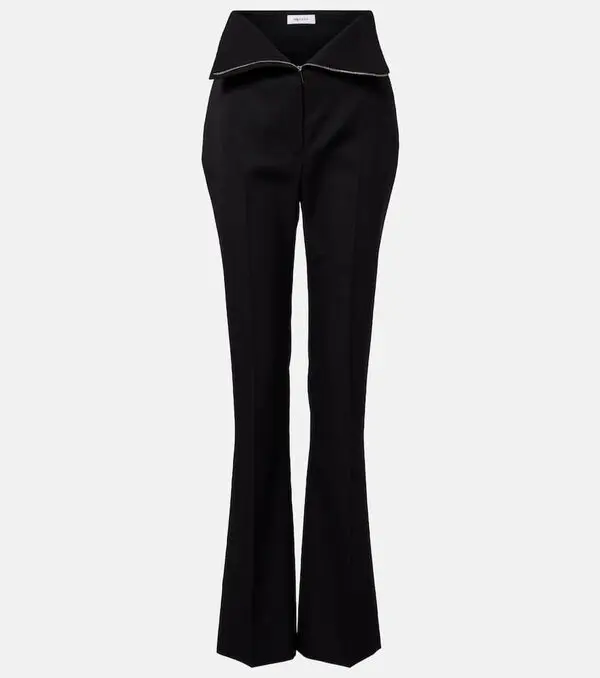 Alexander McQueen Wool Bootcut Trousers