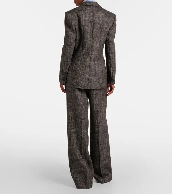 JOSEPH Fallon Virgin Wool Blazer - Brown