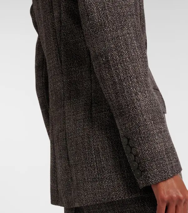 JOSEPH Fallon Virgin Wool Blazer - Brown