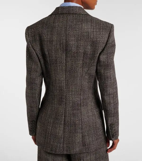 JOSEPH Virgin Wool Single-breasted Blazer - Brown