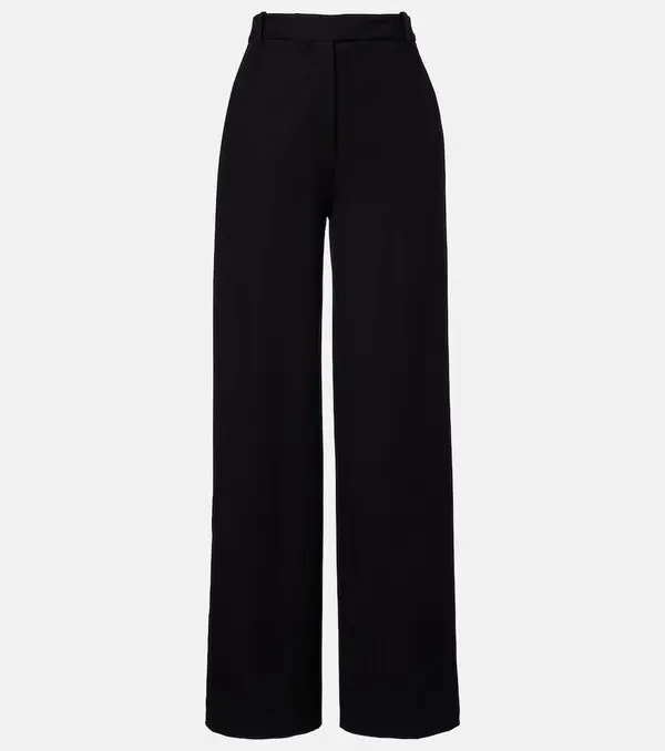 JOSEPH Yukio Gabardine Wide-leg Pants - Black