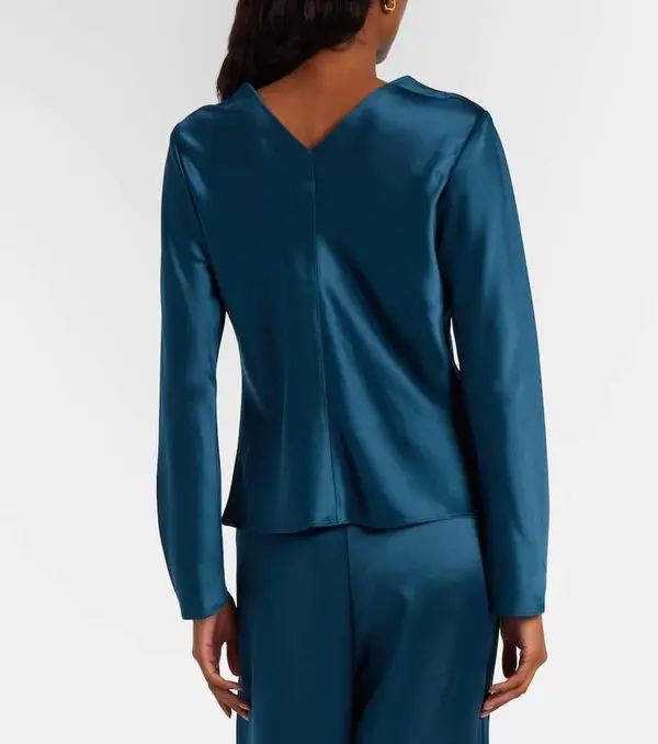 LESET Barb Satin Top