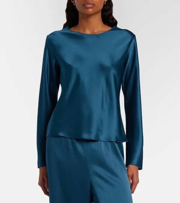 LESET Barb Satin Top