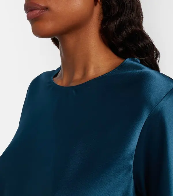 LESET Barb Satin Top
