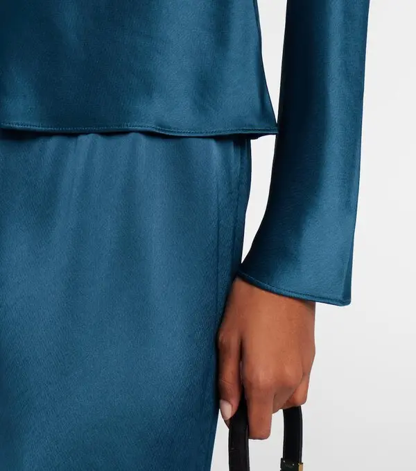 LESET Barb Satin Top