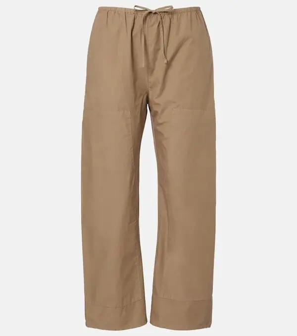 LESET Kyoto Cotton Wide-leg Pants