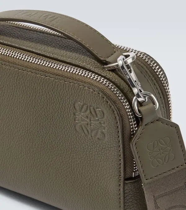 Loewe Mini Leather Crossbody Bag - Green