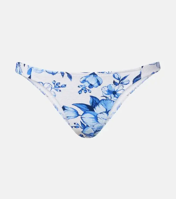 Farm Rio Floral Bikini Bottom - White