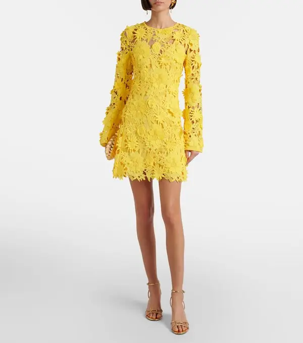 LEO LIN Suzanne Lace Mini Dress