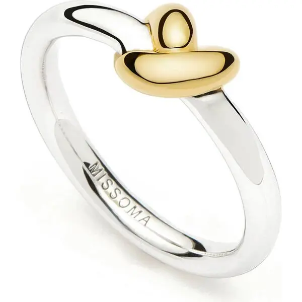 MISSOMA X Lucy Williams Knot Stacking Ring - Gold Vermil/sterling Silver