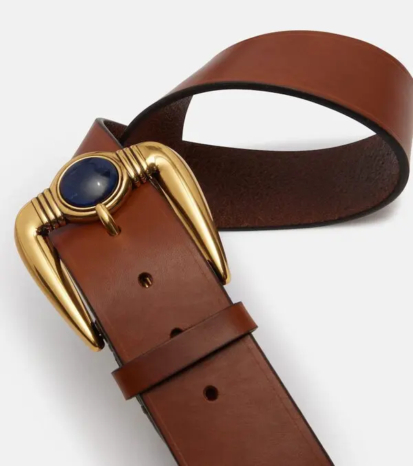 Etro Orologio Embellished Leather Belt