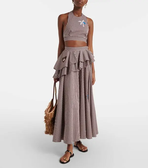 ALEMAIS Sirocco Embroidered Crop Top