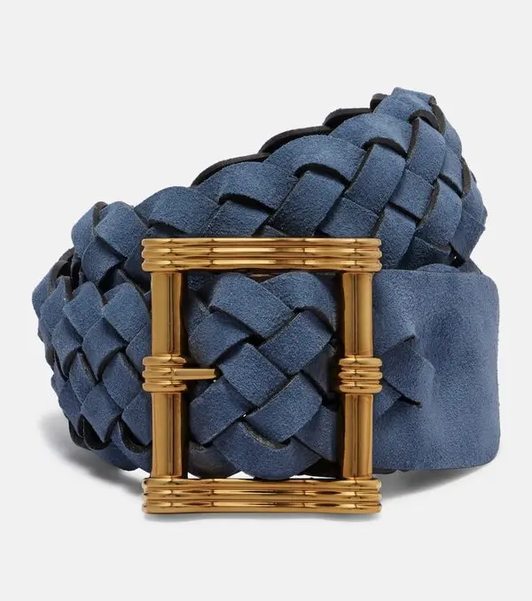 Etro Ardiglione Reversible Suede Belt