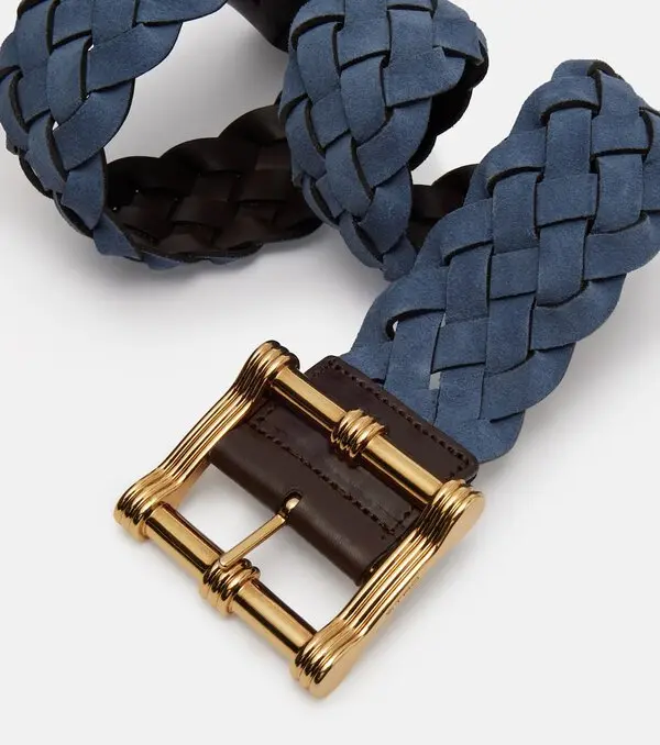 Etro Ardiglione Reversible Suede Belt