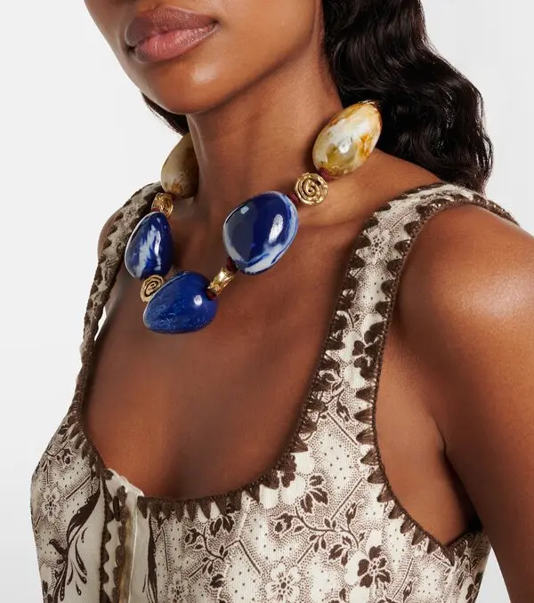 ALEMAIS Alémais Le Jardin Beaded Necklace - Multicoloured