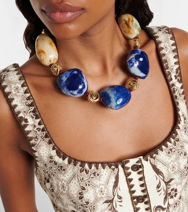 ALEMAIS Alémais Le Jardin Beaded Necklace - Multicoloured