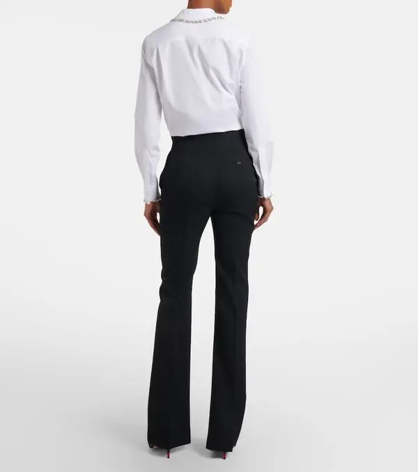 Alexander McQueen Wool Bootcut Pants