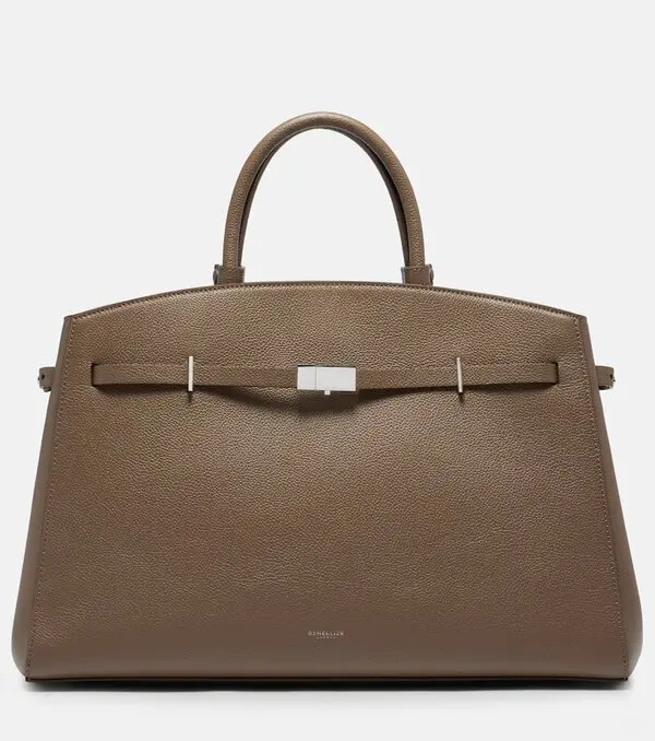 DEMELLIER Hudson Leather Top-handle Bag - Green