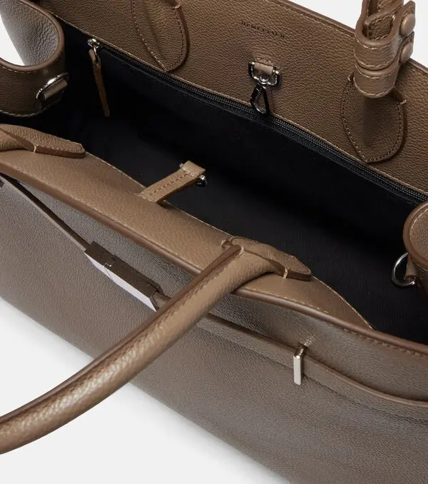 DEMELLIER Hudson Leather Top-handle Bag - Green