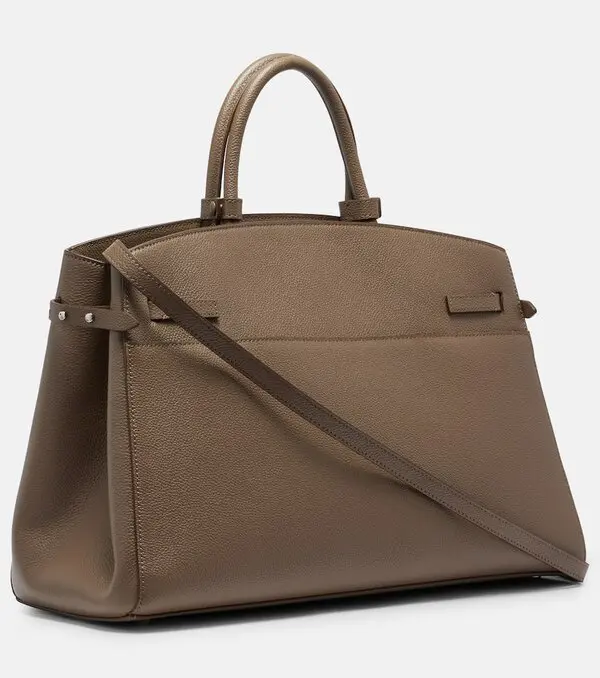 DEMELLIER Hudson Leather Top-handle Bag - Green