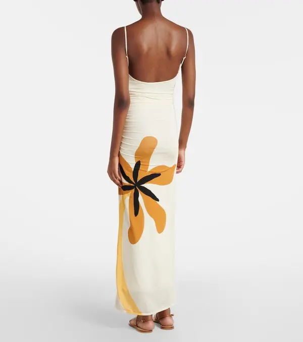CALA DE LA CRUZ Floral Maxi Dress