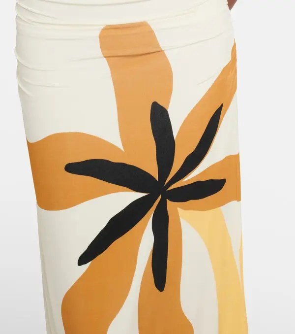 CALA DE LA CRUZ Floral Maxi Dress