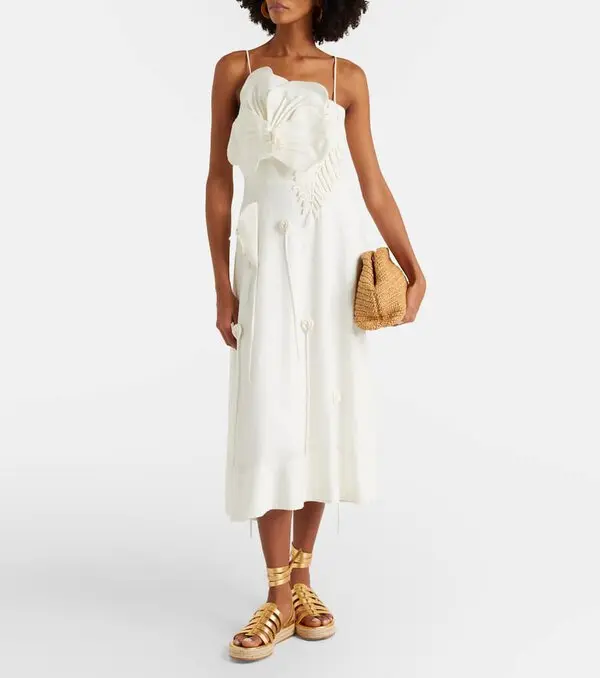 GIANVITO ROSSI Pompei Metallic Leather Espadrille Sandals - Brown