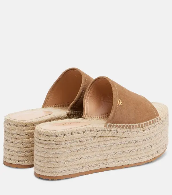 GIANVITO ROSSI Suede Espadrille Sandals