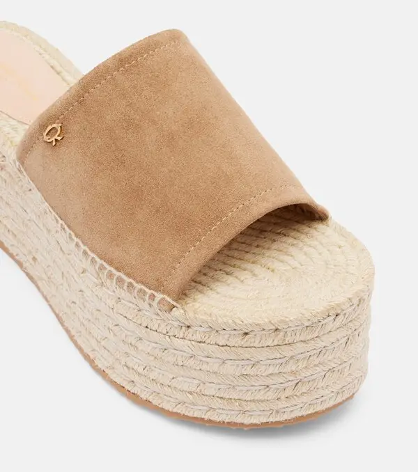 GIANVITO ROSSI Suede Espadrille Sandals