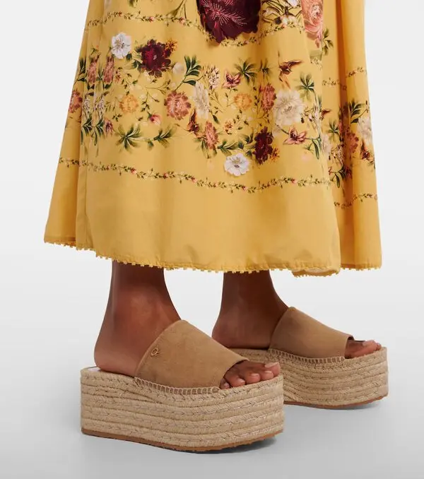 GIANVITO ROSSI Suede Espadrille Sandals