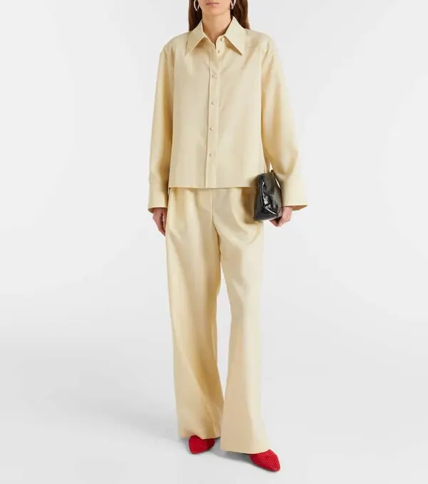 JIL SANDER Wool Button-down Shirt