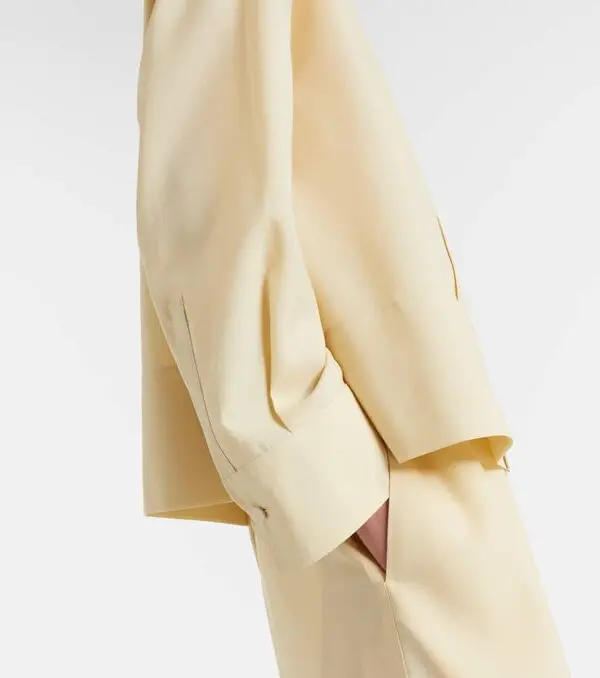 JIL SANDER Wool Button-down Shirt