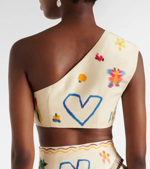 ALEMAIS Alémais Sidi Printed Crop Top
