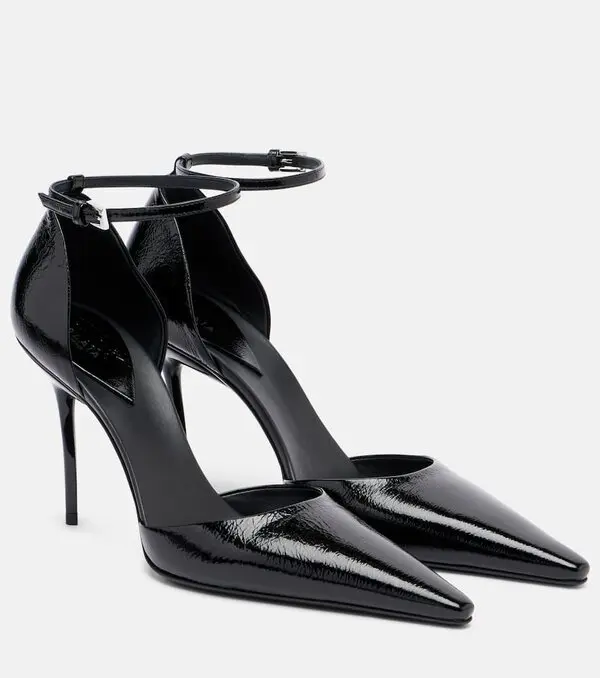 Alaïa D'orsay 90 Patent Leather Pumps - Black