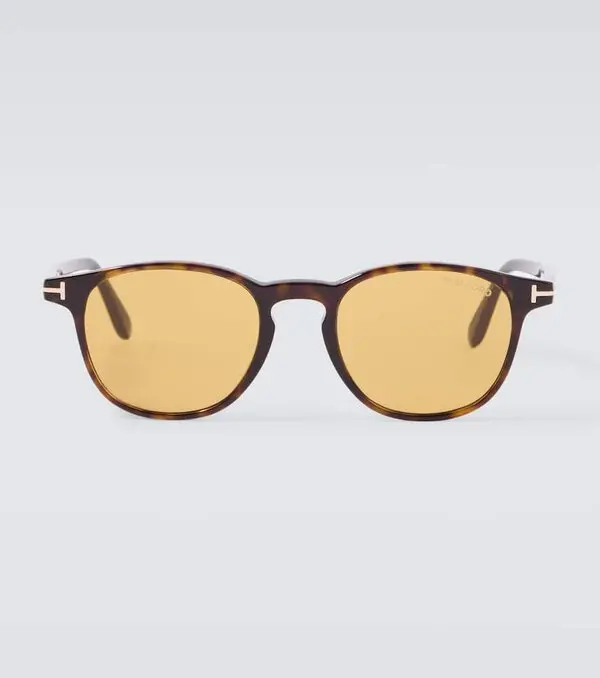 TOM FORD Holt Round Sunglasses - Brown