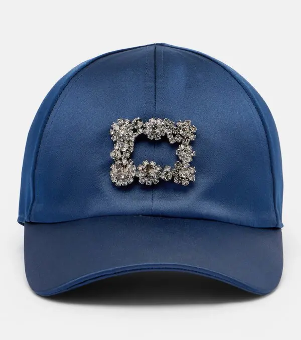 ROGER VIVIER Efflorescence Baseball Cap - Blue