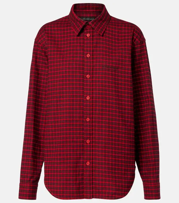 Balenciaga Checked Cotton Shirt