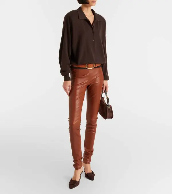 Stouls Carolyn Slim Leather Pants