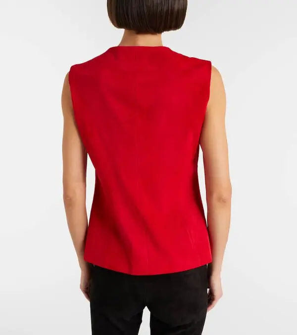 Stouls Casino Suede Vest - Red