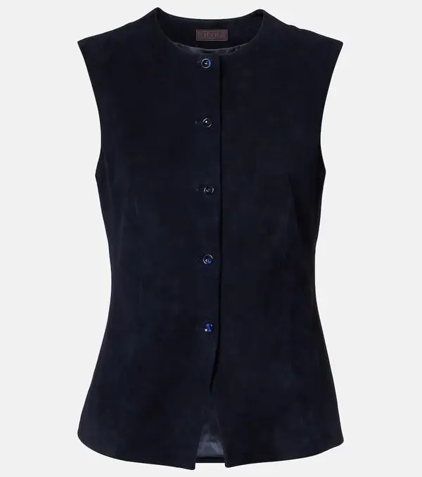 Stouls Casino Suede Vest - Blue