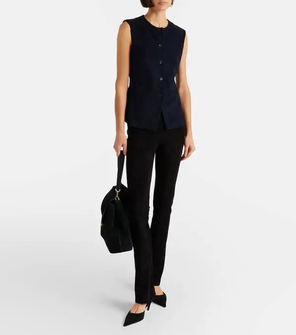 Stouls Casino Suede Vest - Blue