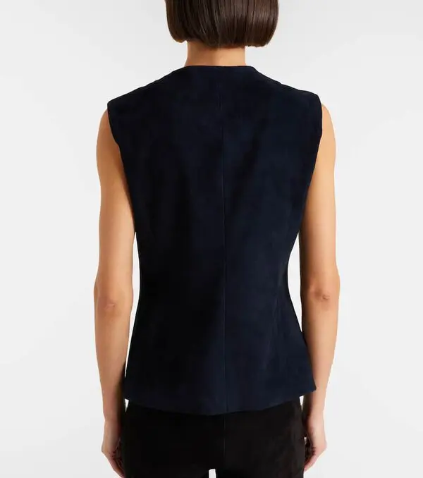 Stouls Casino Suede Vest - Blue