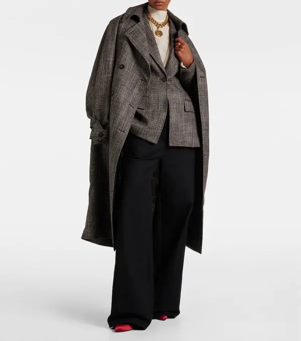 JOSEPH Yukio Gabardine Wide-leg Pants
