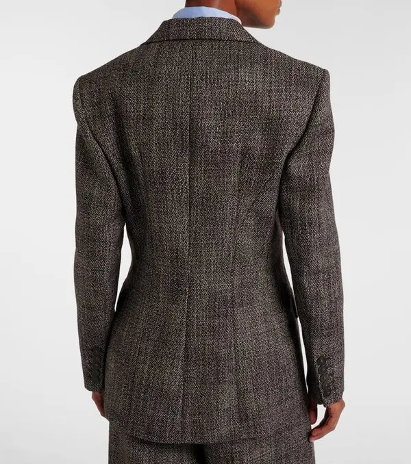 JOSEPH Fallon Virgin Wool Blazer - Brown