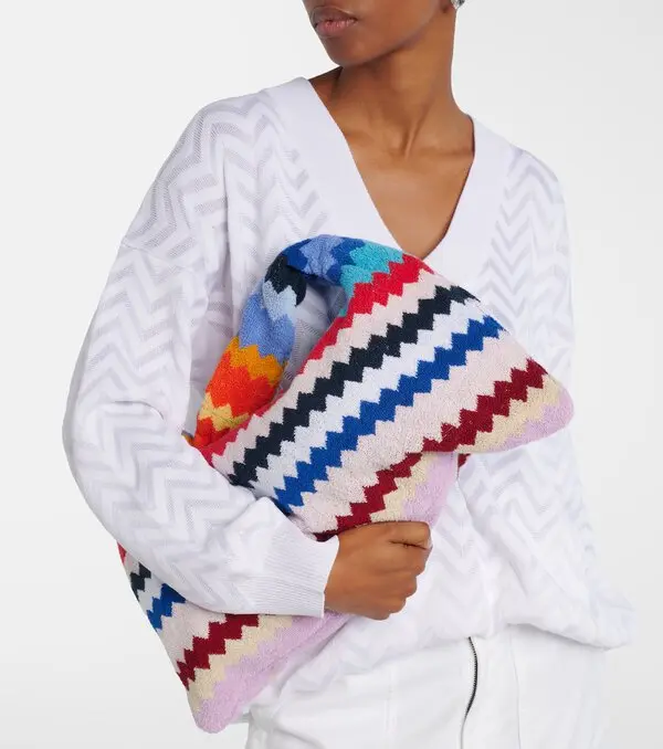 Missoni Zigzag Cotton Terry Top-handle Bag - Multicoloured