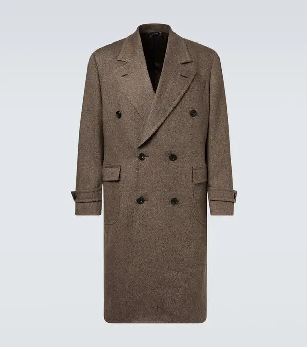 Thom Sweeney Double-breasted Wool Overcoat