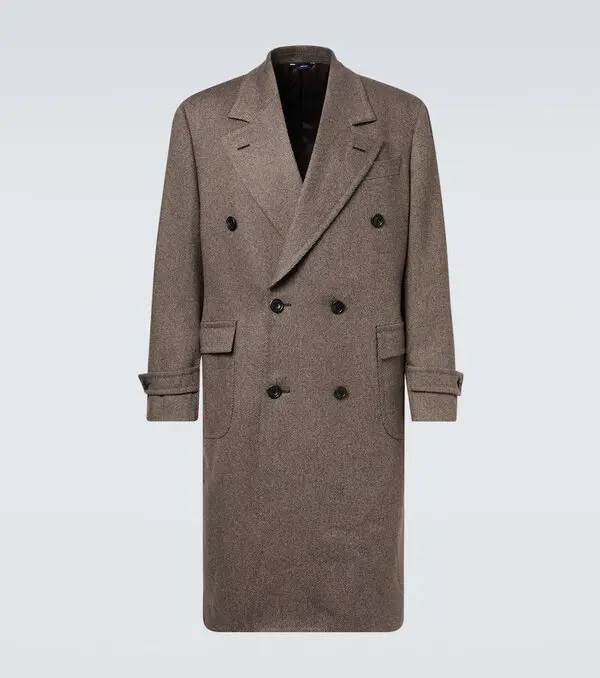 Thom Sweeney Double-breasted Wool Overcoat