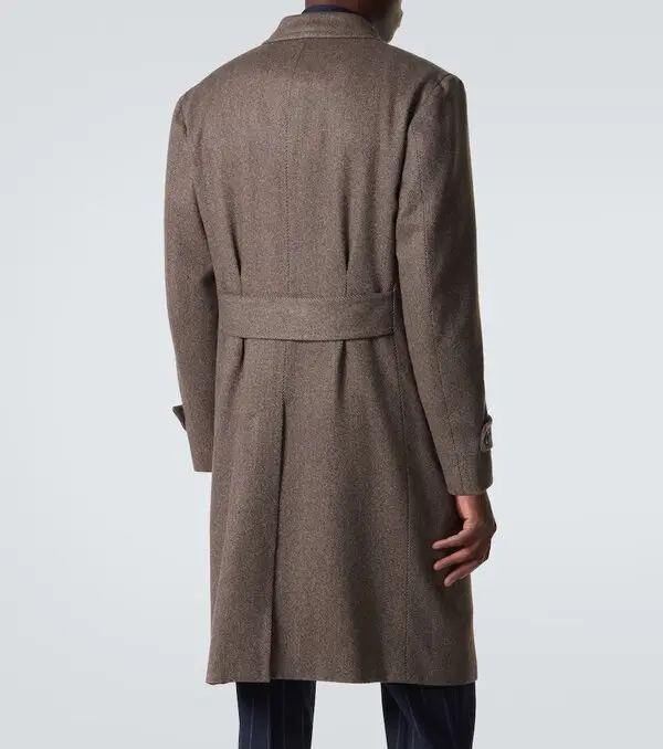 Thom Sweeney Double-breasted Wool Overcoat